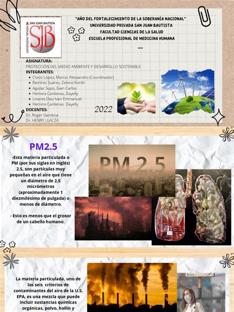 Particulas Pm 2 5 Pm10 Pdf Partículas La Contaminación Del Aire