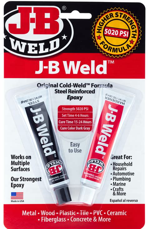 J B Weld Original Cold Weld Steel Reinforced Epoxy