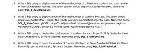Solved Write A SQL Query To Display A Count Of The Total Chegg