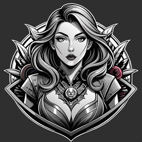 Premium Vector Drawing Of A Girl Geisha Woman Tattoo Hand Drawn