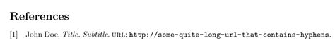 Hyphenation Forbid BibLaTeX To Break URLs At Hyphens TeX LaTeX