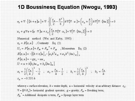 Boussinesq Equation
