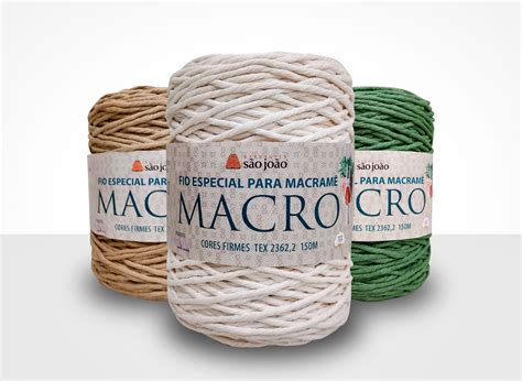 Fio Especial Para Macramê Macro Grupo Textil São João