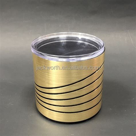 Metallic Airtight Acrylic Plastic Storage Canister