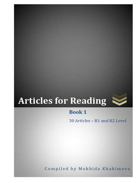 Reading Articles Book 1 Multileveltop Pdf