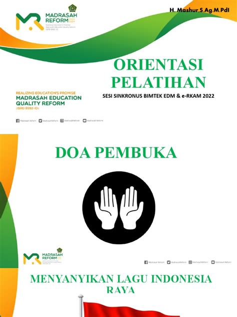 Orientasi Bimtek Edm E Rkam 2023 Sinkronus 1 Pdf