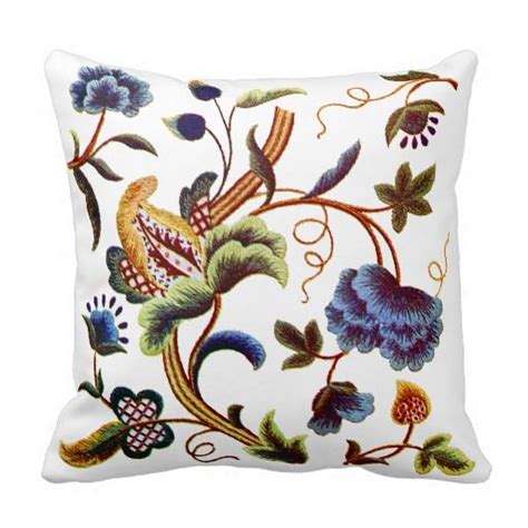 Beautiful Jacobean Embroidery Pillow Nz Embroidery