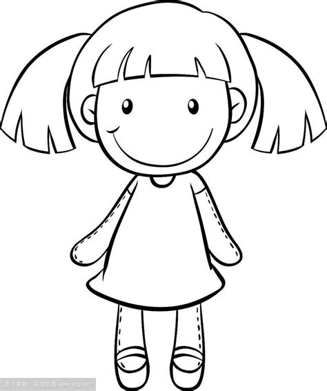 画小娃娃的简笔画 画小娃娃的简笔画 苗苗知道