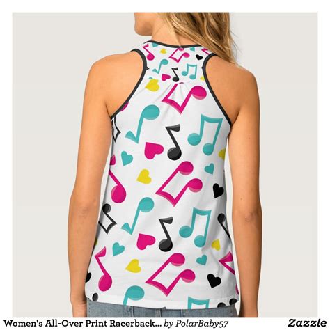 Womens All Over Print Racerback Tank Top Zazzle Tank Tops