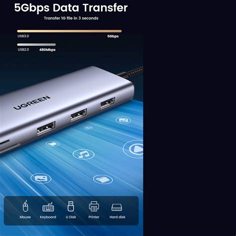 Ugreen Usb C 9 In 1 Multifunction Adapter 15cm [cm498 15600