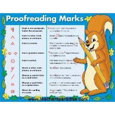 Free Printable Proofreading Marks Chart