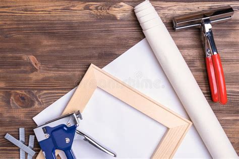 A Tool For Stretching Canvas On A Wooden Stretcher Forceps A Stapler