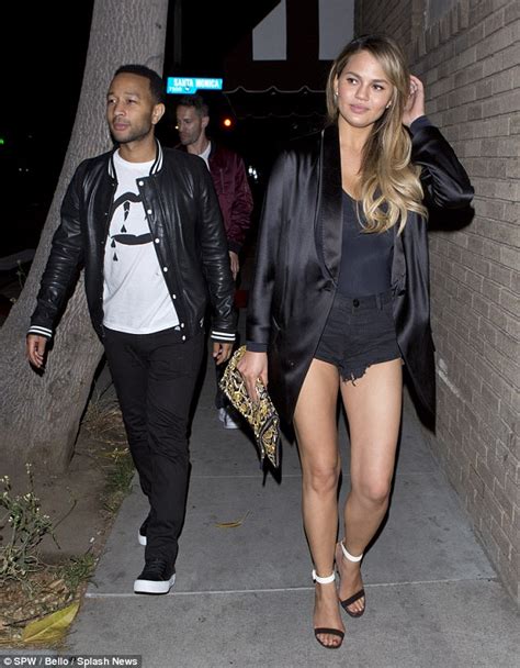 Chrissy Teigen Shows Off Her Endless Legs In Tiny Hot Pants In La