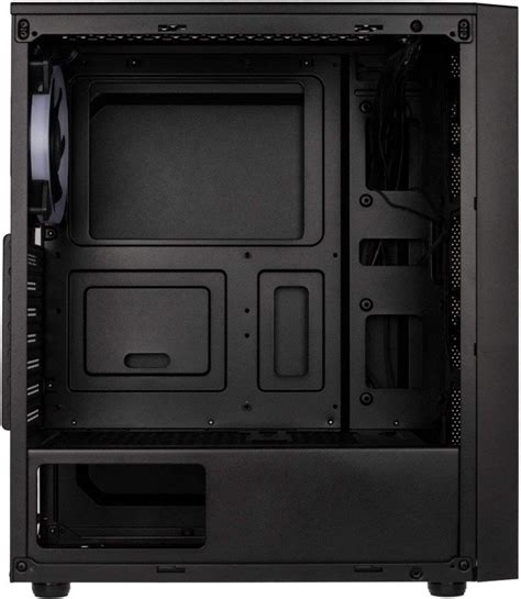 Kolink Inspire Series K8 Argb Tempered Glass Mid Tower Case Black