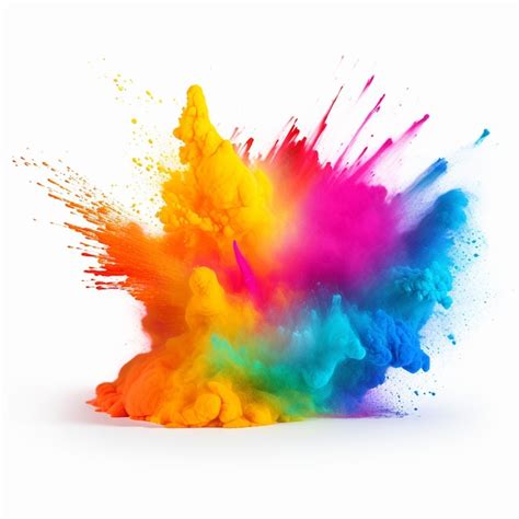 Premium Ai Image Holi Color Splash
