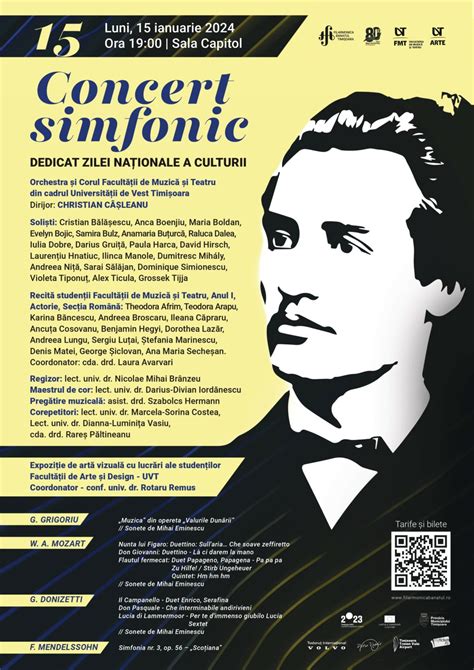 Concert Simfonic Extraordinar Dedicat Zilei Naționale A Culturii Uvt