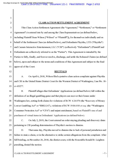 Fillable Online Notice Of Proposed Settlement Of Class Action Lawsuit Fax Email Print Pdffiller