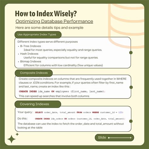 Gitandi Nadzari on LinkedIn: How to Index wisely? Optimizing Database Performance