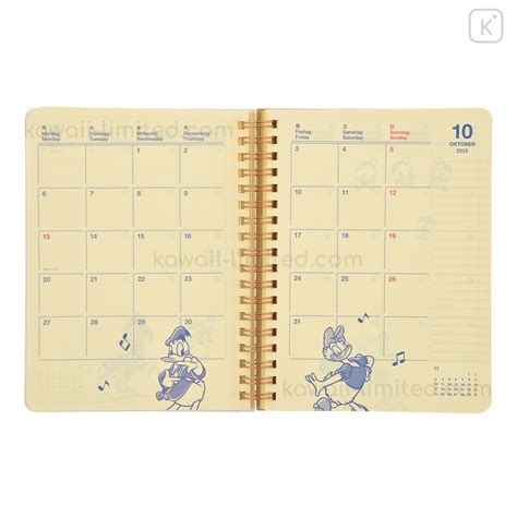 Japan Disney Store Rollbahn Planner Schedule Book Donald Duck 2025