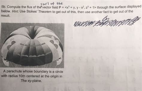 Solved Compute The Flux Of The Curl Of The Vector Field F