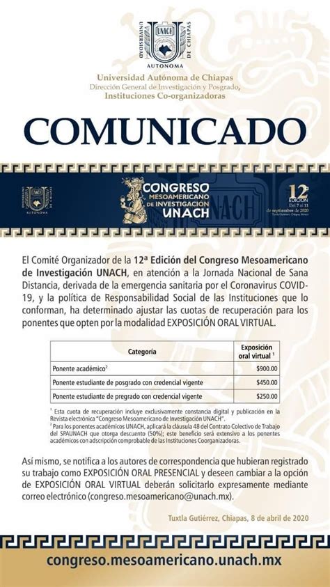 Unach Presenta Ajustes En Cuotas De Recuperacin Para Ponentes Del