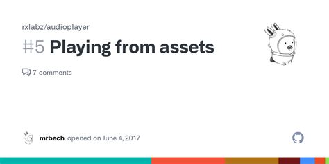 Playing From Assets Issue 5 Rxlabz Audioplayer GitHub