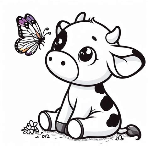 🐮 Cute Cow Drawing 30 Easy Ideas For Pure Happiness Hushverse Cow