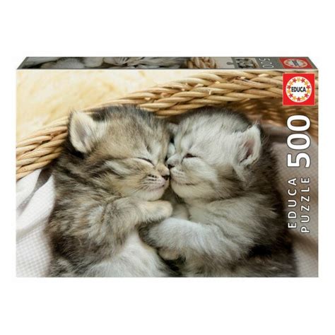 Puzzle Educa Rompecabeza Dulces Gatitos Durmiendo 500 Piezas Atrix