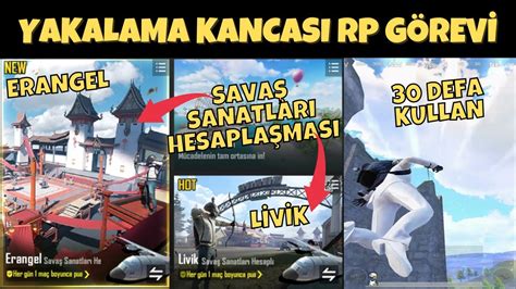 DEFA YAKALAMA KANCASINI KULLAN RP GÖREVİ NASIL YAPILIR PUBG Mobile YAKALAMA KANCASI NEREDE