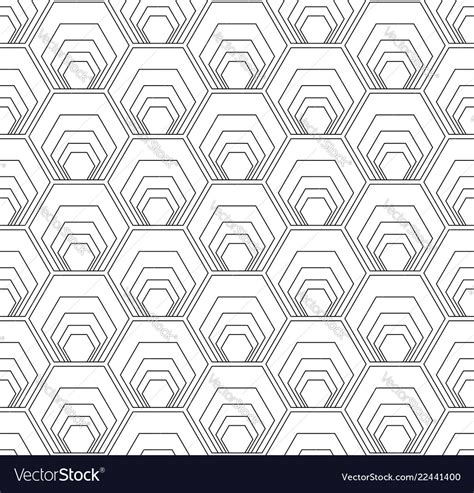 Seamless Hexagons Pattern Royalty Free Vector Image