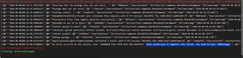Lacks Permission To Complete This Action You Need To Have Addpackage
