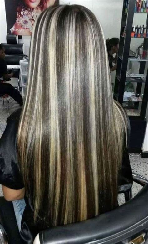 Skunk Highlights Hair Highlights Hair Styles Hair Color