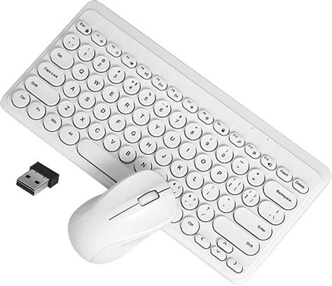 SHUJI Kablosuz Klavye Ve Fare Ultra Nce Ergonomik USB Klavye Fare Combo