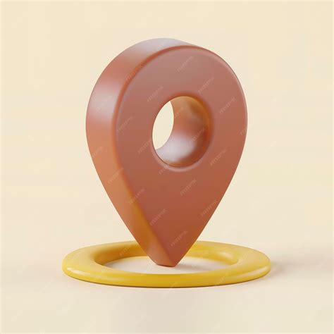 Premium Photo 3d Location Point Marker Of Map Or Navigation Pin Icon Sign On Isolated Light