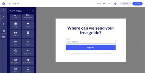 how to create a popup in leadpages