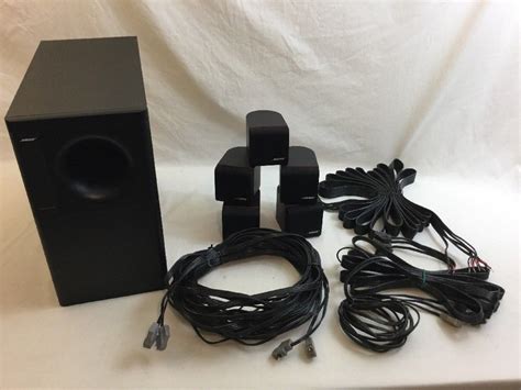 Bose Acoustimass Surround Sound System Subwoofer Cables 5 Speakers Used