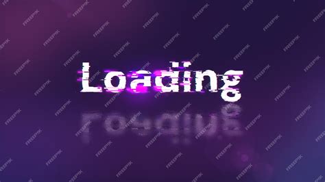 premium photo 3d rendering loading text with screen effects of