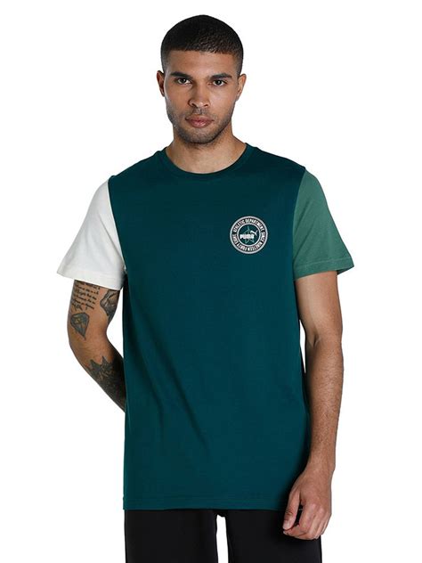 Buy Men Sun Ray Yellow Printed One8 Virat Kohli Color Block T Shirt