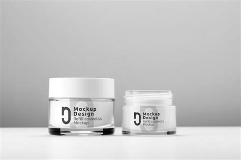 Refill Cosmetic Container Mockup Premium Ai Generated Psd