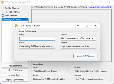 Github Wilenty 7 Zip Theme Manager Remake Of Version 2 1 An Easy To