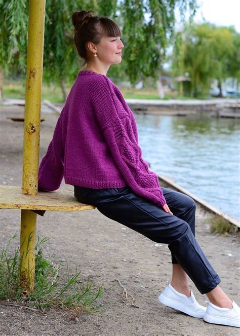Вязаный крючком кардиган Толстый кардиган Большой кардиган - Etsy