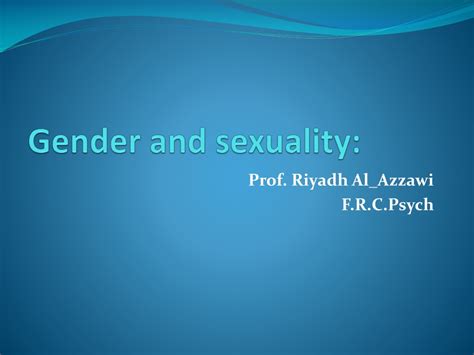 Ppt Gender And Sexuality Powerpoint Presentation Free Download Id