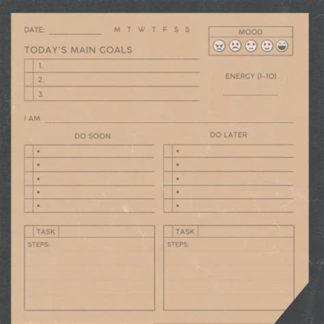 Adhd Planner Undated Daily Weekly Schedule Checklist Tracker And