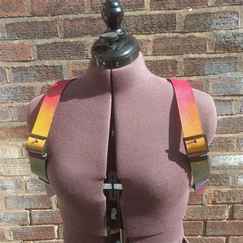 Rainbow Gay Pride Leather Harness Etsy