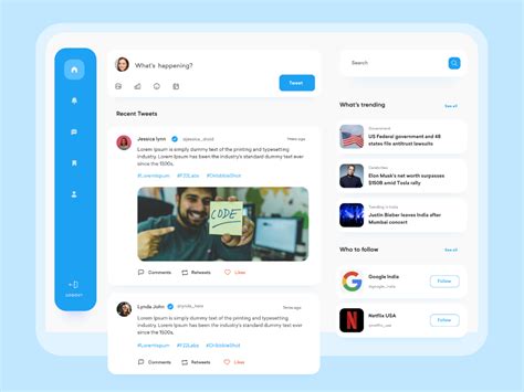 Twitter Redesign Concept 🎨 Twitter Design Youtube Design Website