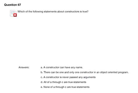 Solved Question 67 Which Of The Following Statements About