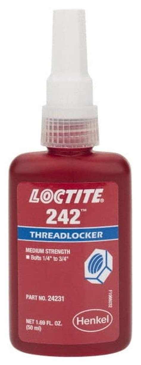 Loctite Medium Strength Liquid Threadlocker 242 50 Ml 62 810 7