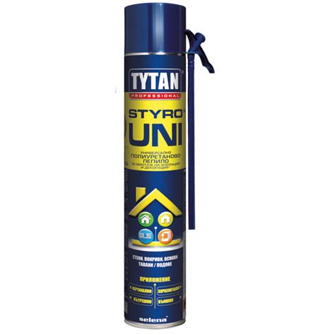 Пяна за топлоизолация ръчна 750мл Tytan Professional Styro Uni STD
