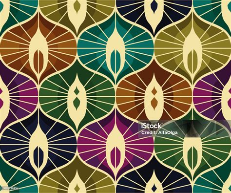 Ornate Retro Pattern Stock Illustration Download Image Now 1960