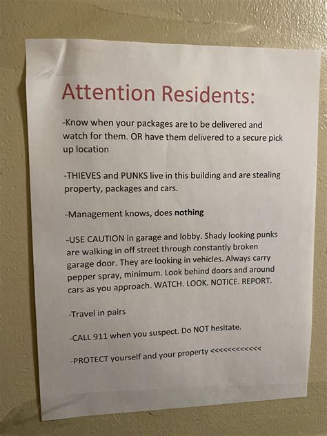 Roommate Found This Notice In Our Apartment Building Rdesmoines